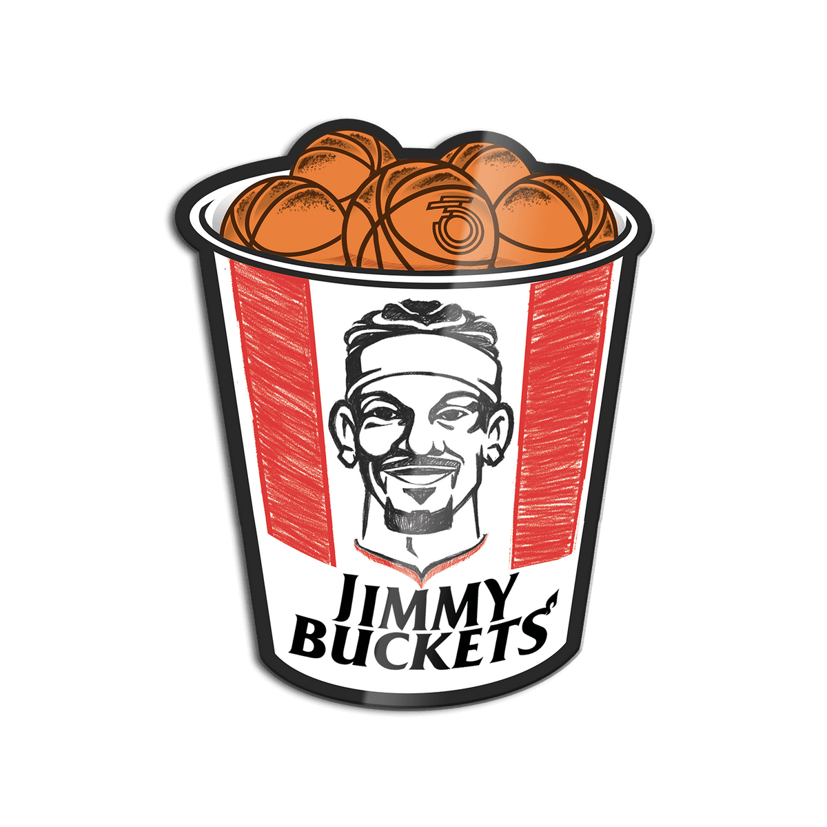 JIMMY BUCKETS - STICKER – 305 PRIDE